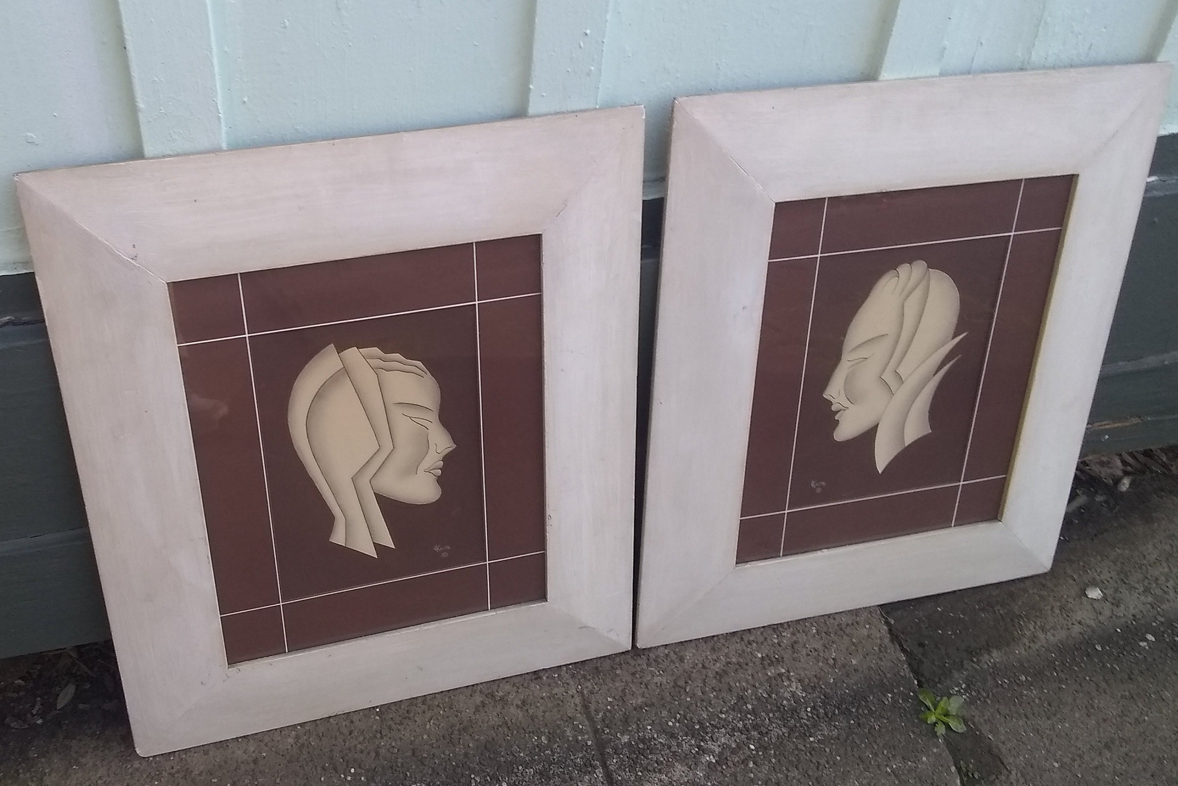 Gorgeous Pair of Signed Gustav Kaitz Art Deco Paintings - Etsy