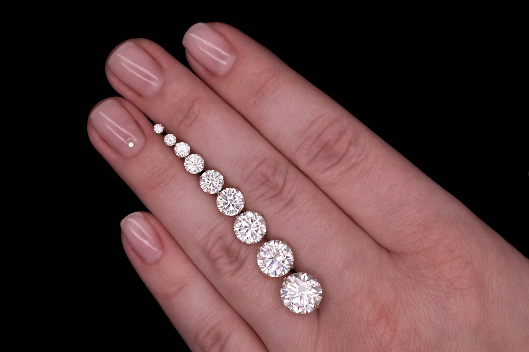 GRA Moissanite Diamond Loose Stones D / VVS1 0.03ct - 6.84ct Certified ...