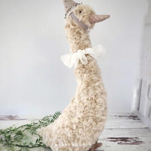 Small Silly Goose Centerpiece • Handcrafted Plush Shelf or Table ...