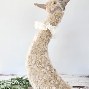 Small Silly Goose Centerpiece • Handcrafted Plush Shelf or Table ...