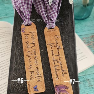 Bible Verse Leather Bookmark With Tassel: Unique Vintage Style Gift for ...