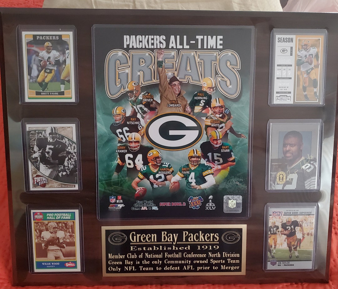 Green Bay Packers Greats Plaque - Etsy