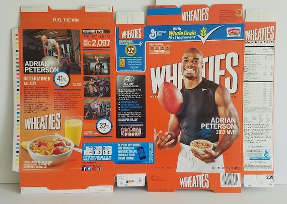 Wheaties Cereal Box Back