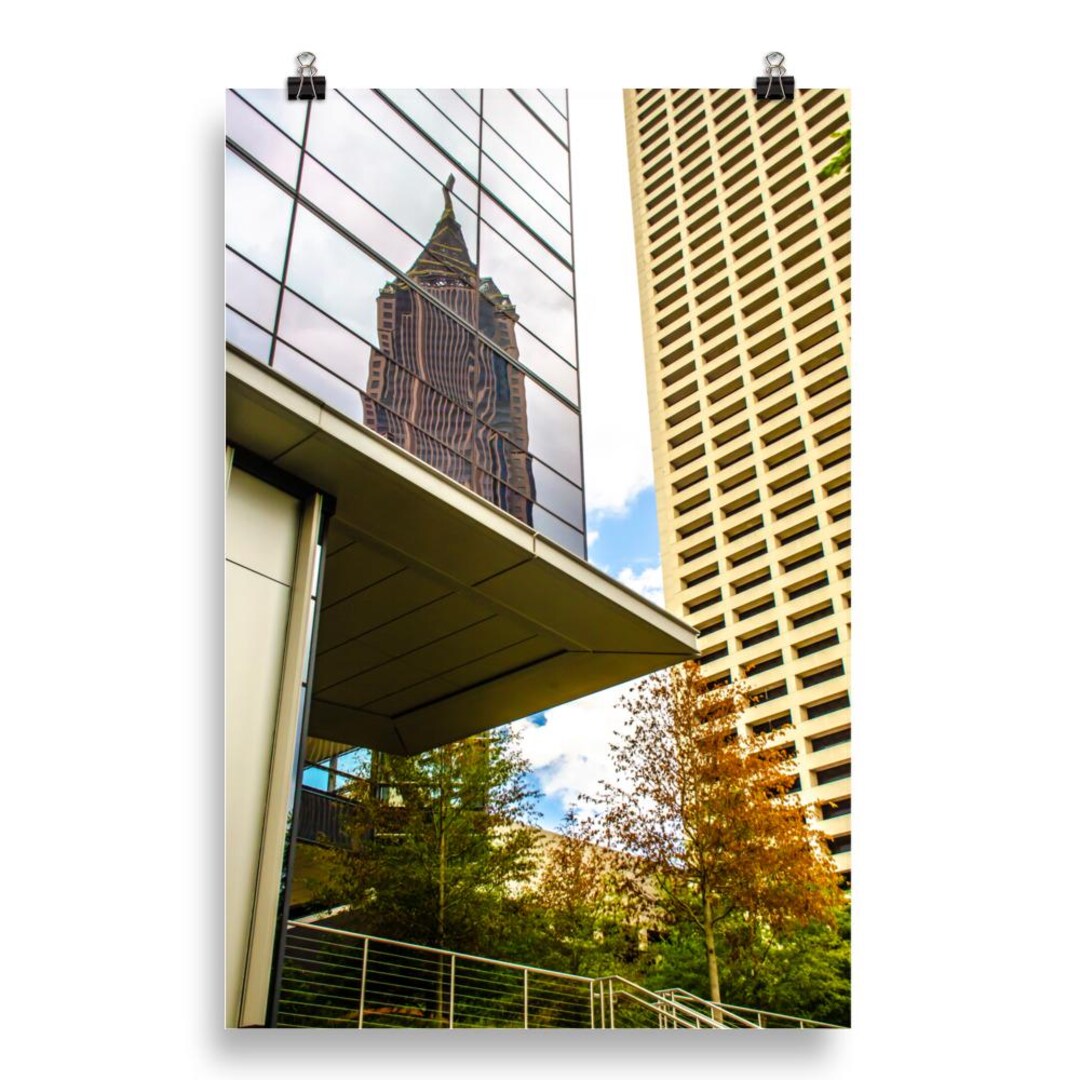 Midtown Atlanta Fractured Reflection City Views Bank of America ...