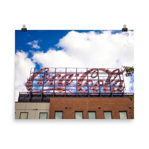 Downtown Atlanta Iconic Coca Cola Sign Wall Art Street Photography ...