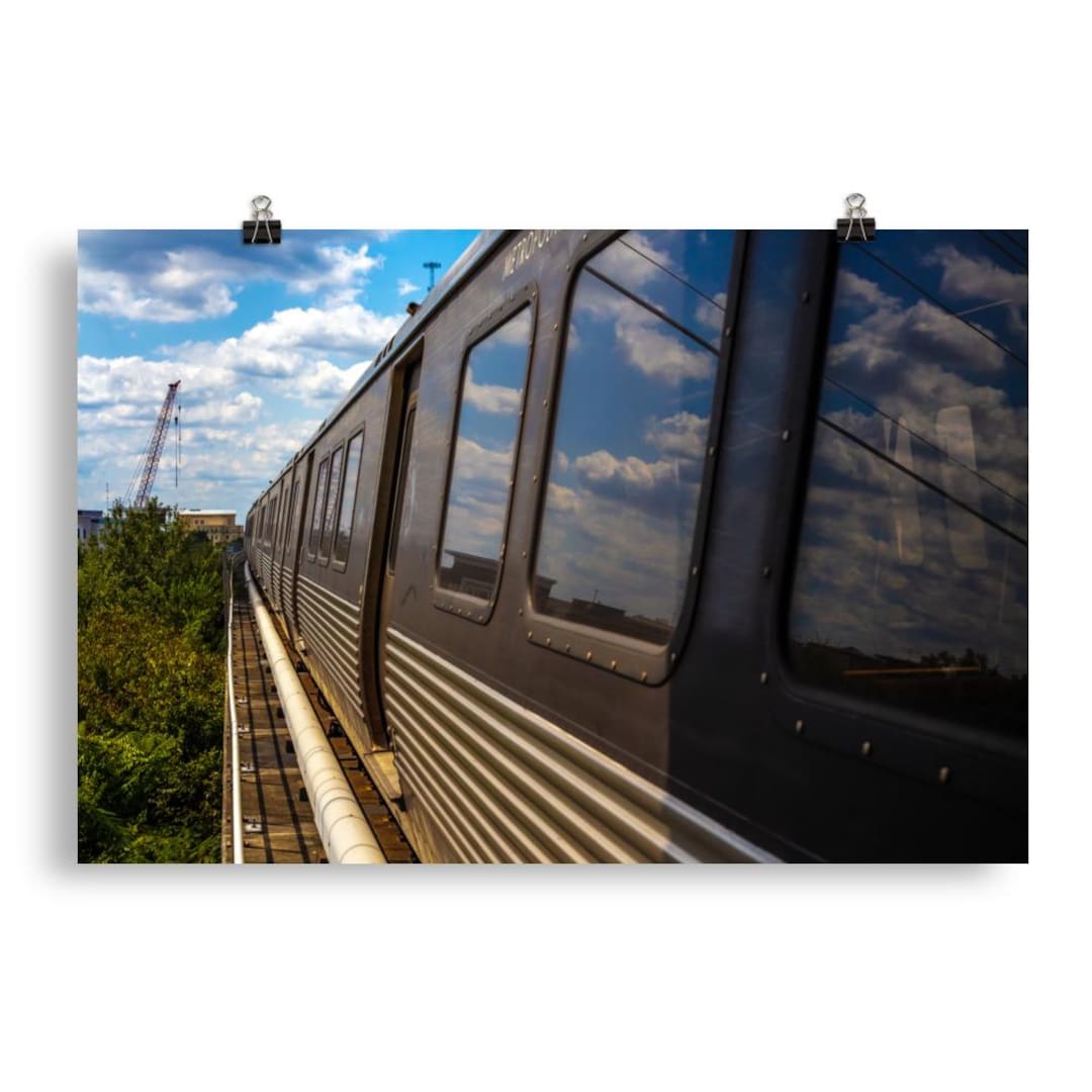 Atlanta Train Carts Marta Rail Line Photo Paper Poster - Etsy