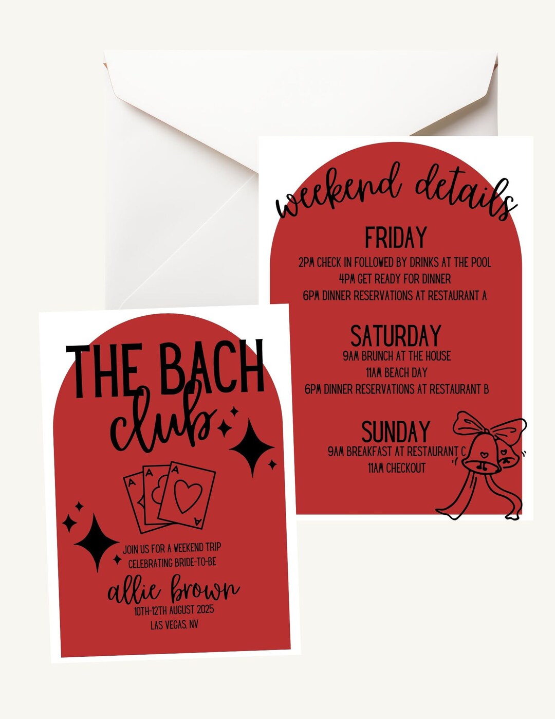 The Bach Club Bachelorette Instant Download Template - Etsy