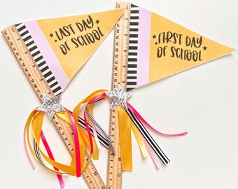 Back to School Pennant Flags/ First Day of School/kindergarten/first ...