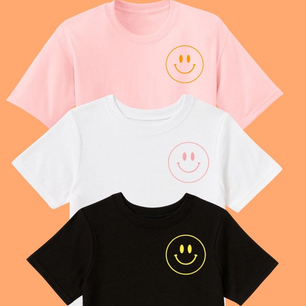 Smiley Face T Shirts - Etsy