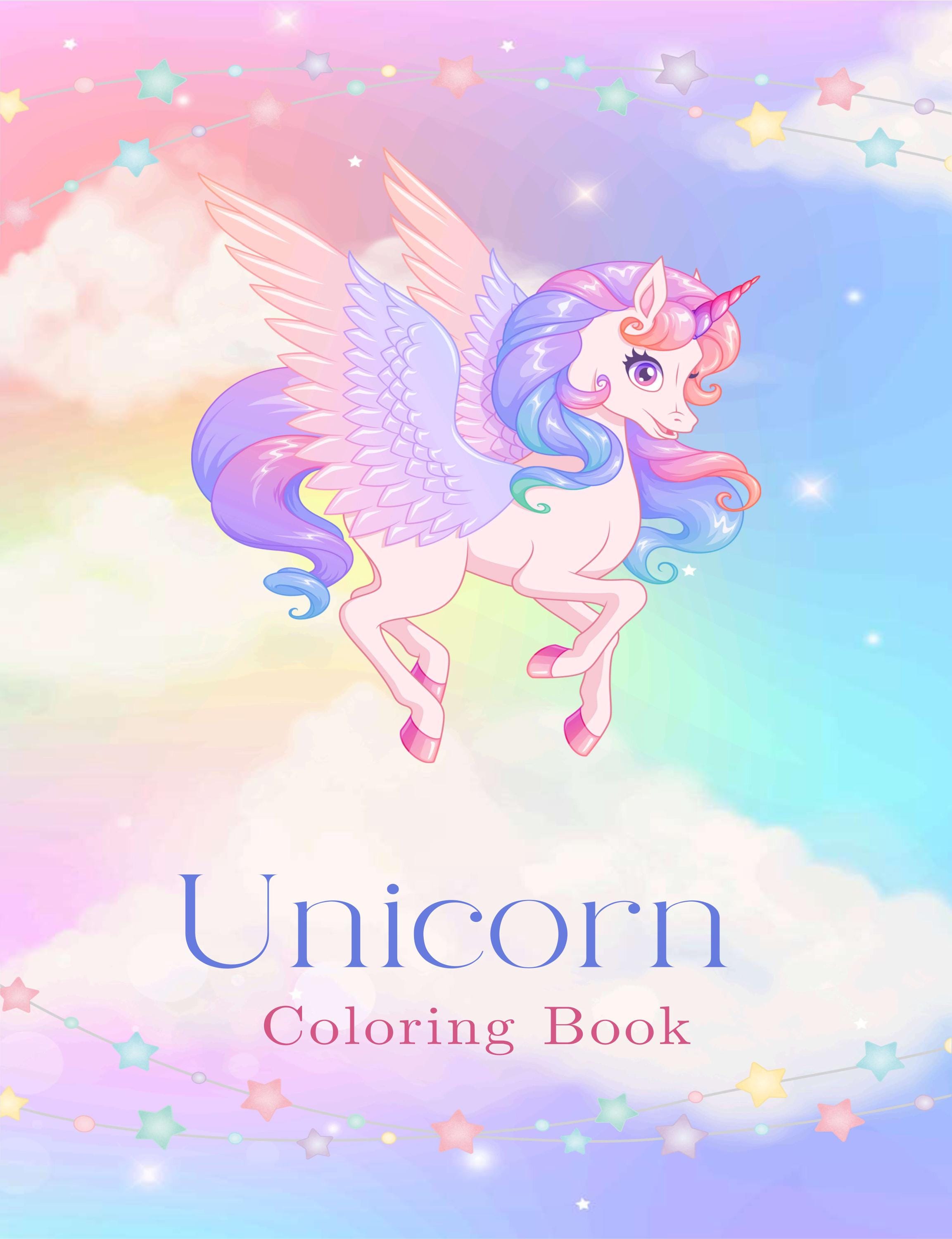 Unicorn Coloring Book - Etsy