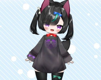 Premade PNG Tuber & V Tuber Asset Cute Halo PNG Tuber - Etsy