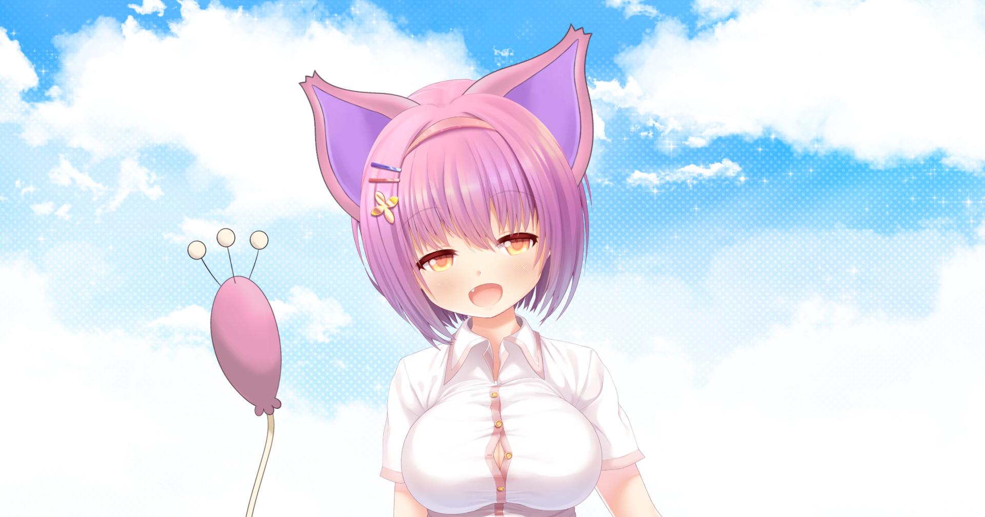 Vtuber Asset: Pink (s)kitty Cat Ears and Tail - Etsy