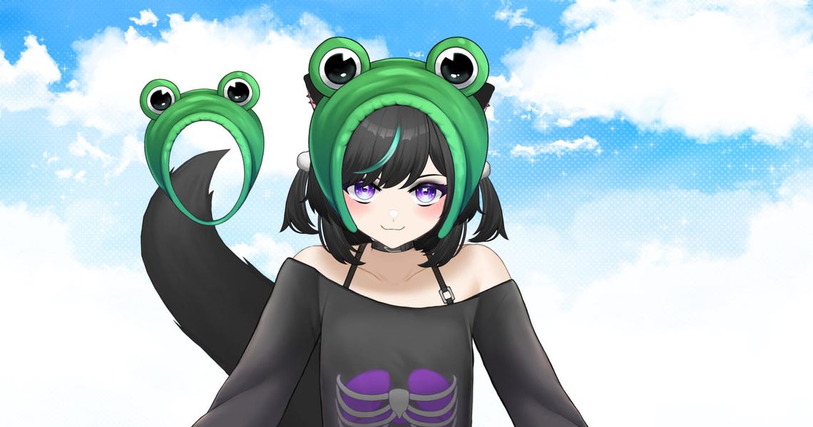Vtuber Asset: Frog Hats - Etsy