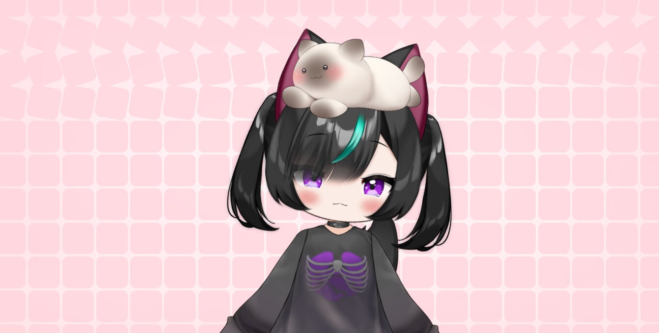 Vtuber Asset: Cat Plushies 4 Colours - Etsy Singapore