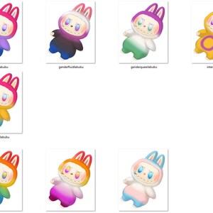 Vtuber Asset: Pride Labubu Dolls - Etsy