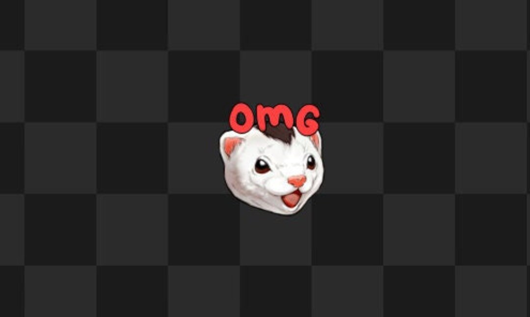 OMG Ferret Emote for Twitch Discord Streamer - Etsy