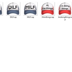 Vtuber Asset: Meme Funny Caps Hats Set A - Etsy