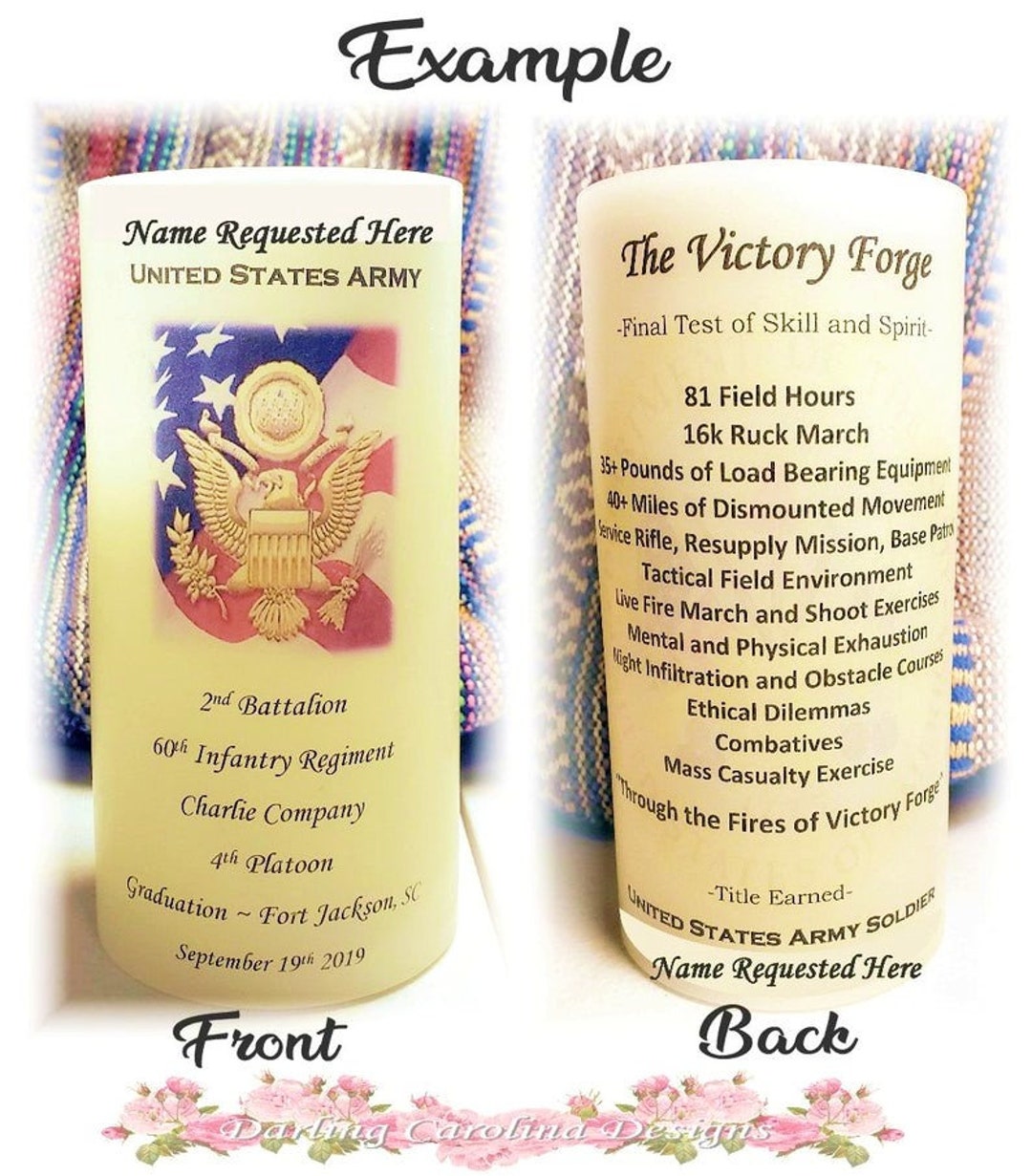 VICTORY Forge/forge Army Basic Training 6" Custom/personalized LED ...