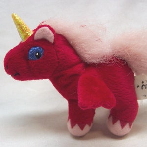 Vintage 2004 Neopets RED UNI Neopet 5" Plush Stuffed Animal Toy ...
