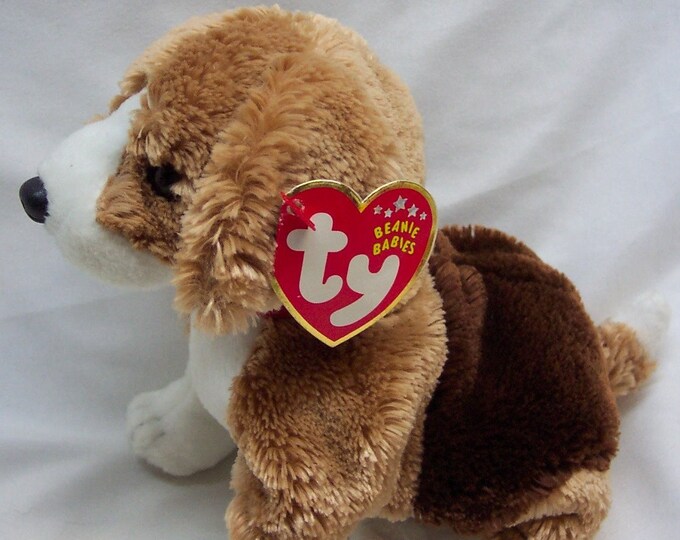 Vintage 2002 TY Beanie Baby Side Kick Dog 6" Bean Bag Stuffed Animal ...