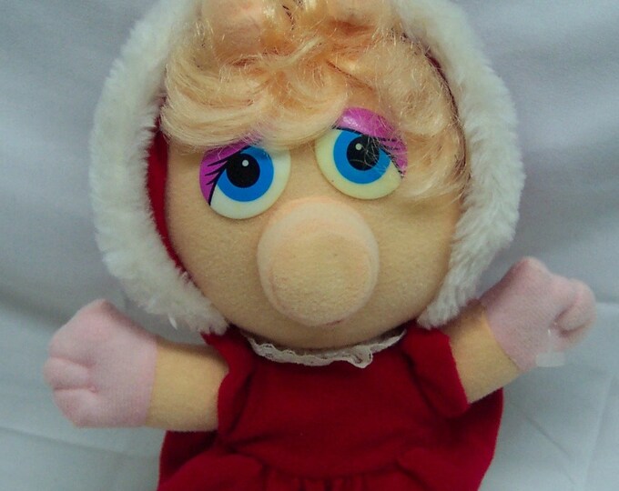 Vintage Jim Henson the Muppets Muppet Babies MISS PIGGY 8" Plush ...