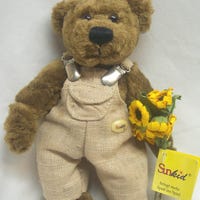 Vintage 10 " Gulliver Girl Teddy Bear White Plush Stuffed Soft Toy ...