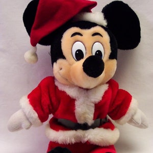 Vintage Walt Disney World Walt Disney MICKEY MOUSE as Santa Claus ...