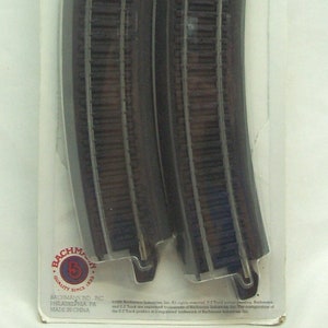 Vintage Bachmann 44401 HO Steel Alloy 18" Radius Curved E-Z Track ...