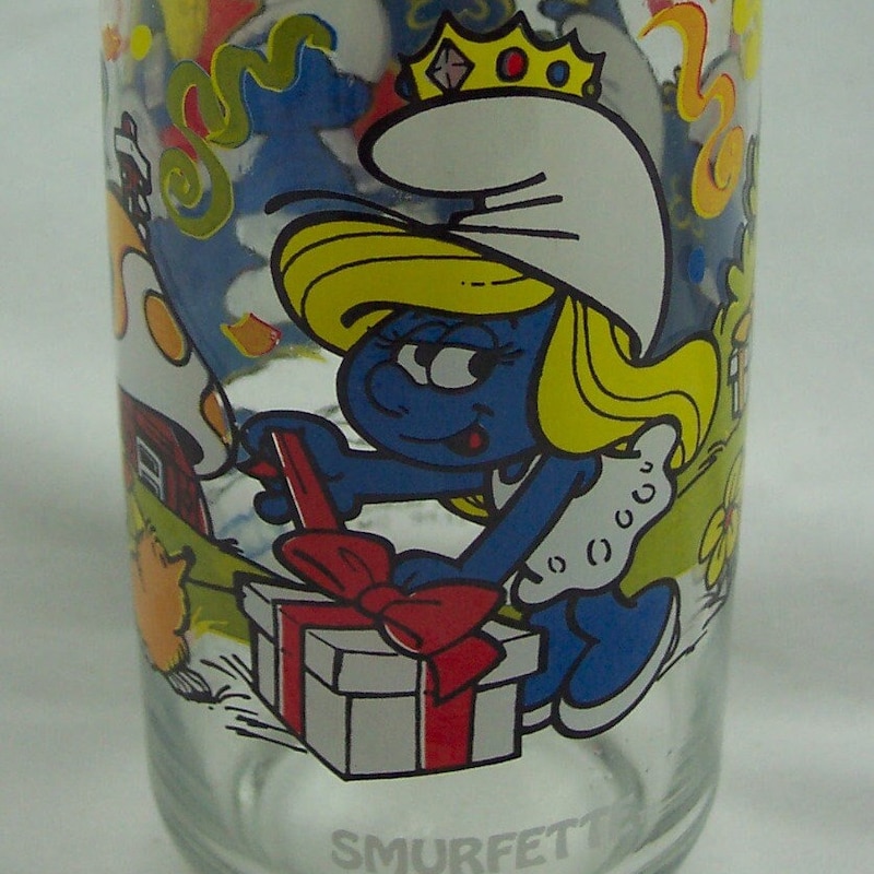 Smurf Drinking Glass - Etsy