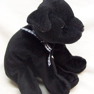 TY Beanie Baby LUKE the Black Lab Puppy Labrador Dog Bean Bag Stuffed ...