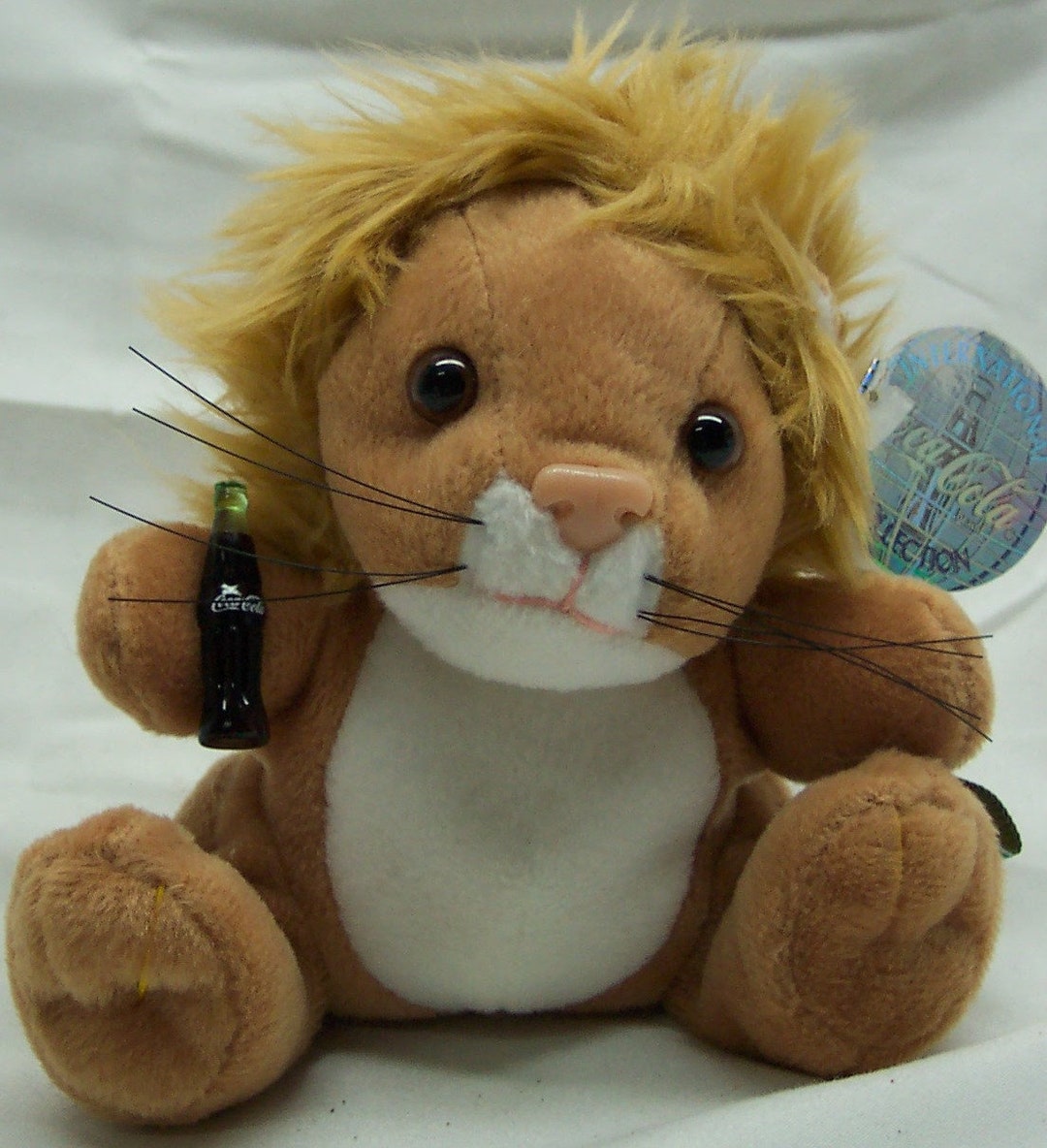 Coca-cola COKE International MASA Lion MOZAMBIQUE 5" Bean Bag Stuffed ...