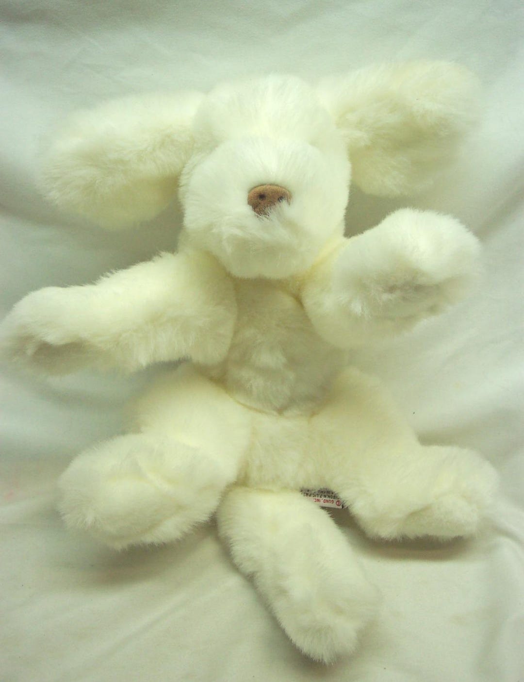 Rare Vintage 1980's GUND White MUTTSY DOG 13 Plush Stuffed Animal Toy ...