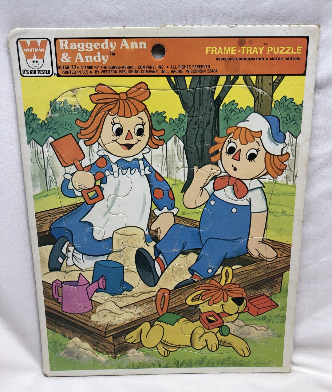 Vintage 1980 RAGGEDY ANN and ANDY Whitman Frame Tray Puzzle 1980's - Etsy