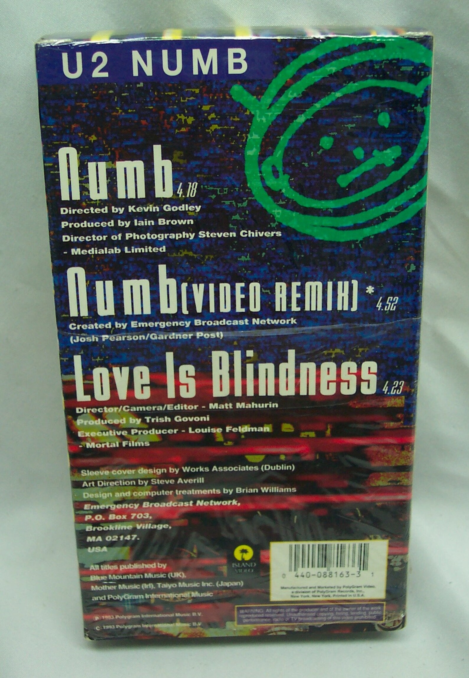 U2 NUMB VHS VIDEO 1993 | Etsy