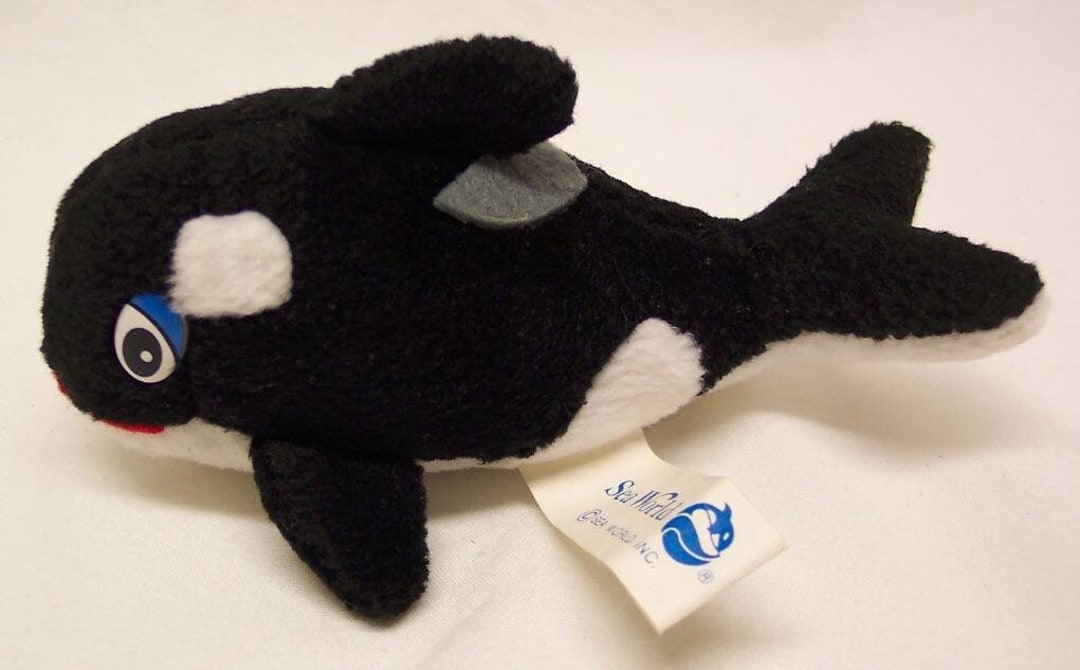 Vintage Sea World Sea World SHAMU the Killer Whale ORCA 5" Plush ...