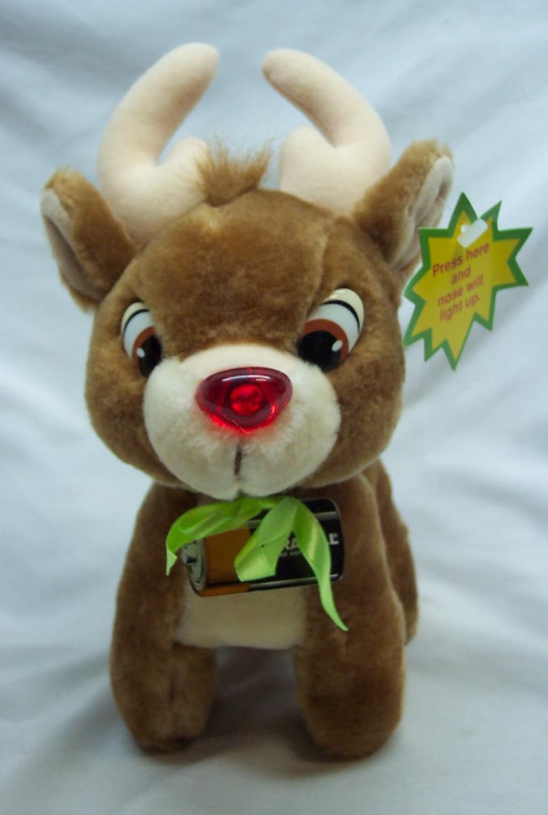 Vintage Applause RUDOLPH the Red Nosed REINDEER 9" Plush Stuffed Animal ...