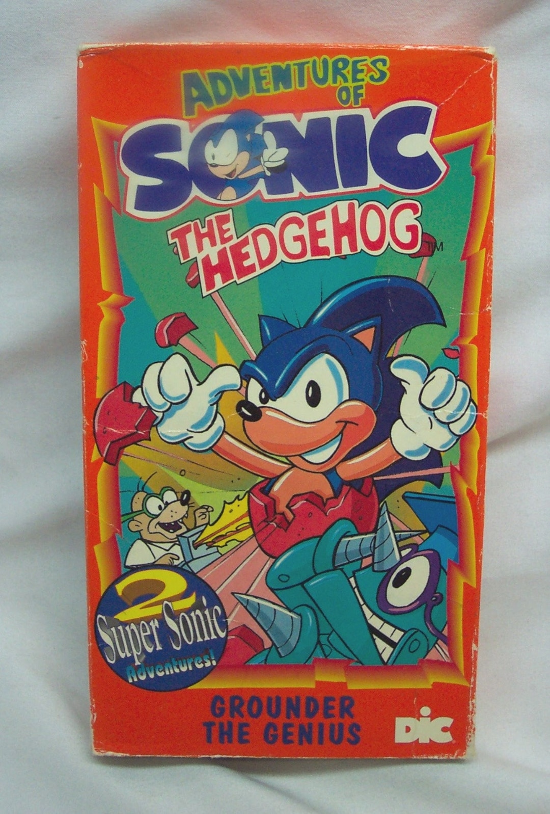Vintage Adventures of Sonic the Hedgehog GROUNDER THE GENIUS Vhs Video ...
