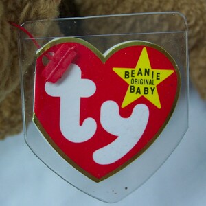 Vintage TY Beanie Baby TUFFY the Dog 6" Bean Bag Stuffed Toy 1996 ...