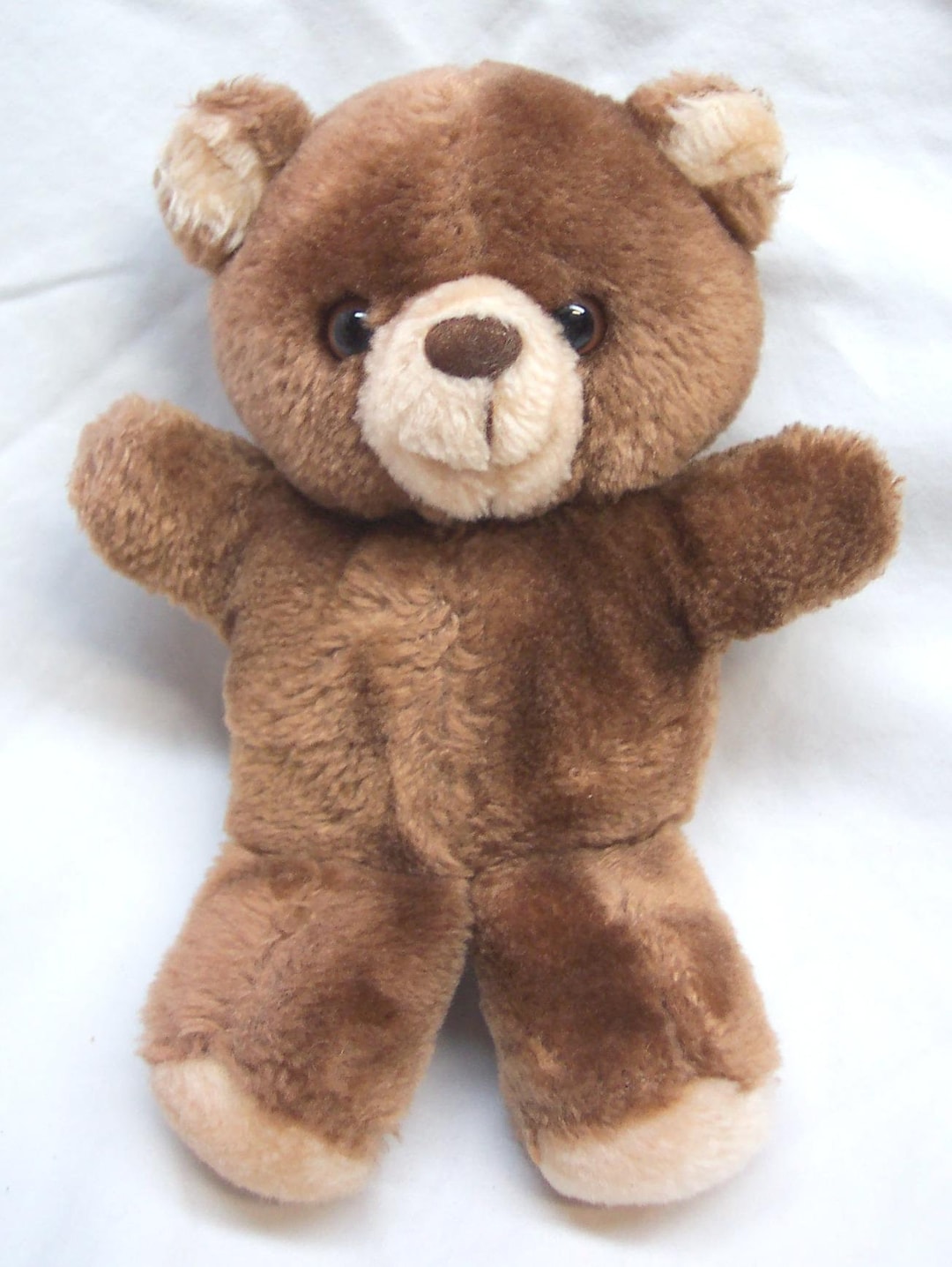 Vintage 80's Russ Teddy Bear THE TEDDY BEAR With Red Bow 8" Plush ...