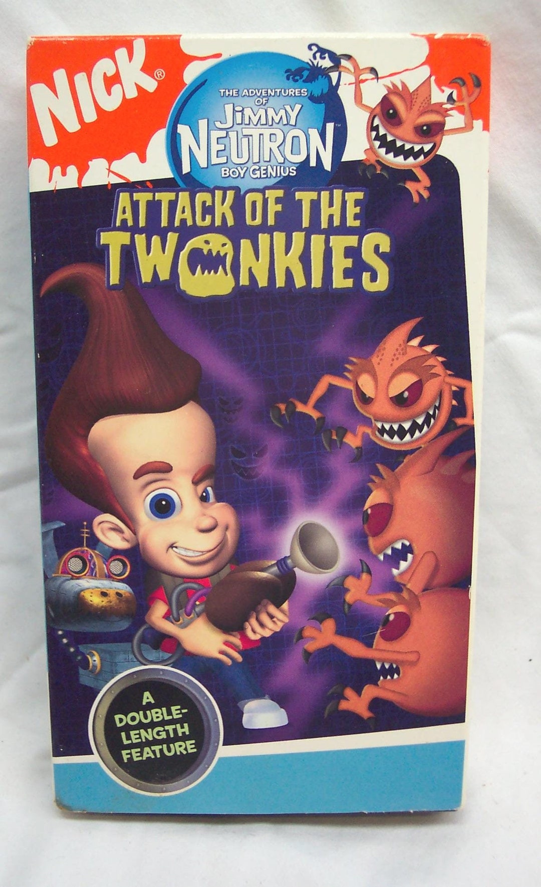 Vintage 2004 Nick JIMMY NEUTRON Boy Genius Attack of the Twonkies Vhs ...