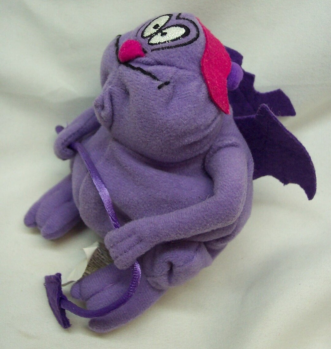 Vintage Walt Disney HERCULES PAIN Purple Imp Demon 4" Bean Bag Stuffed ...