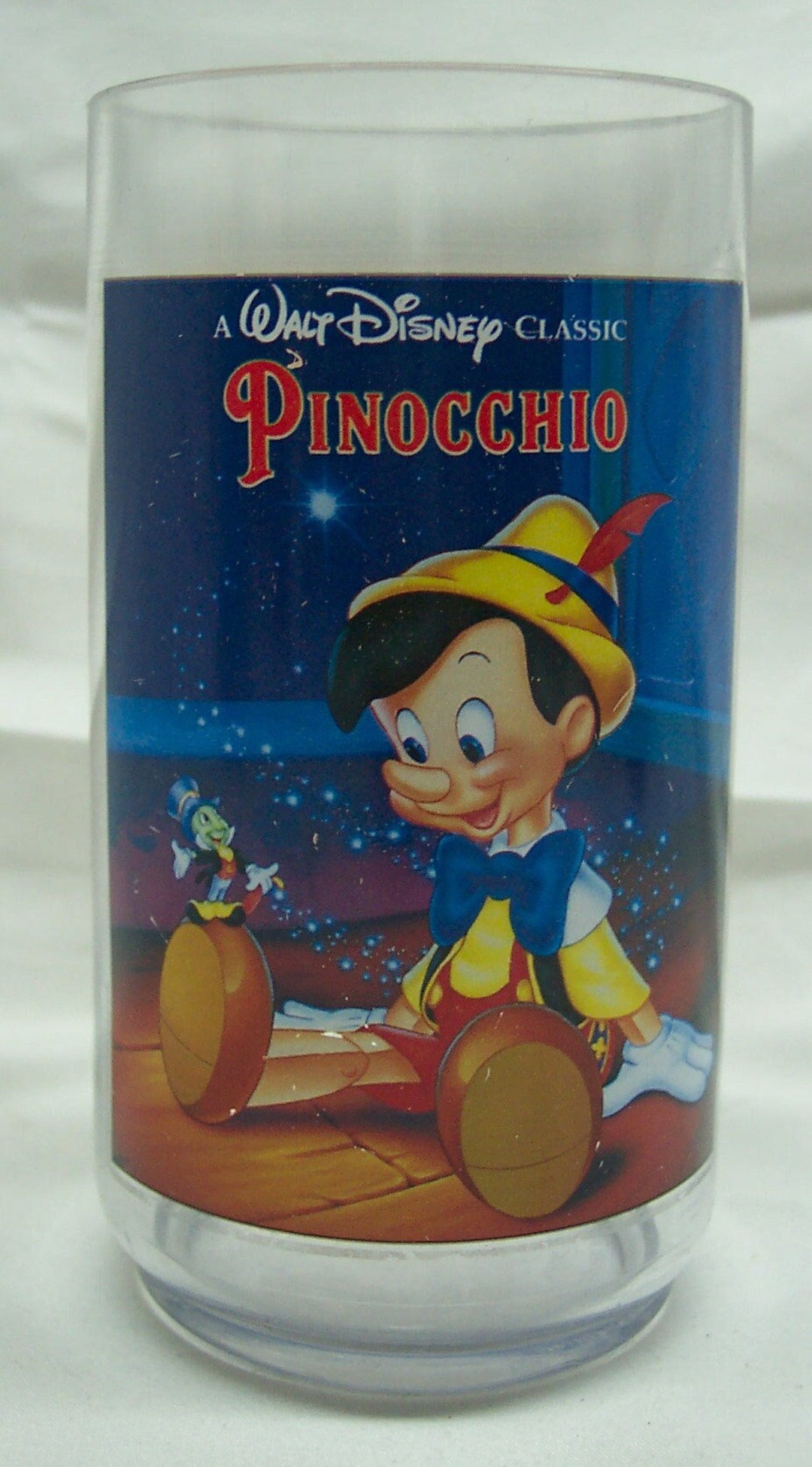 Vintage Walt Disney PINOCCHIO Plastic 5 1/2" Collector's Drinking Cup ...