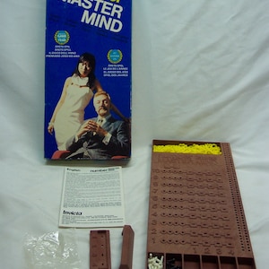 Vintage 1976 NUMBER MASTER MIND Board Peg Game by Invicta Made in ...