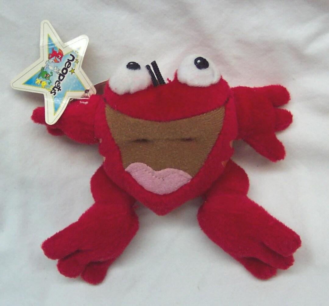 Vintage 2004 Neopets RED QUIGGLE Neopet 4" Plush Stuffed Animal Toy ...