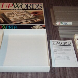 Vintage 1988 Milton Bradley UPWORDS Stacking Crossword Word 3 ...