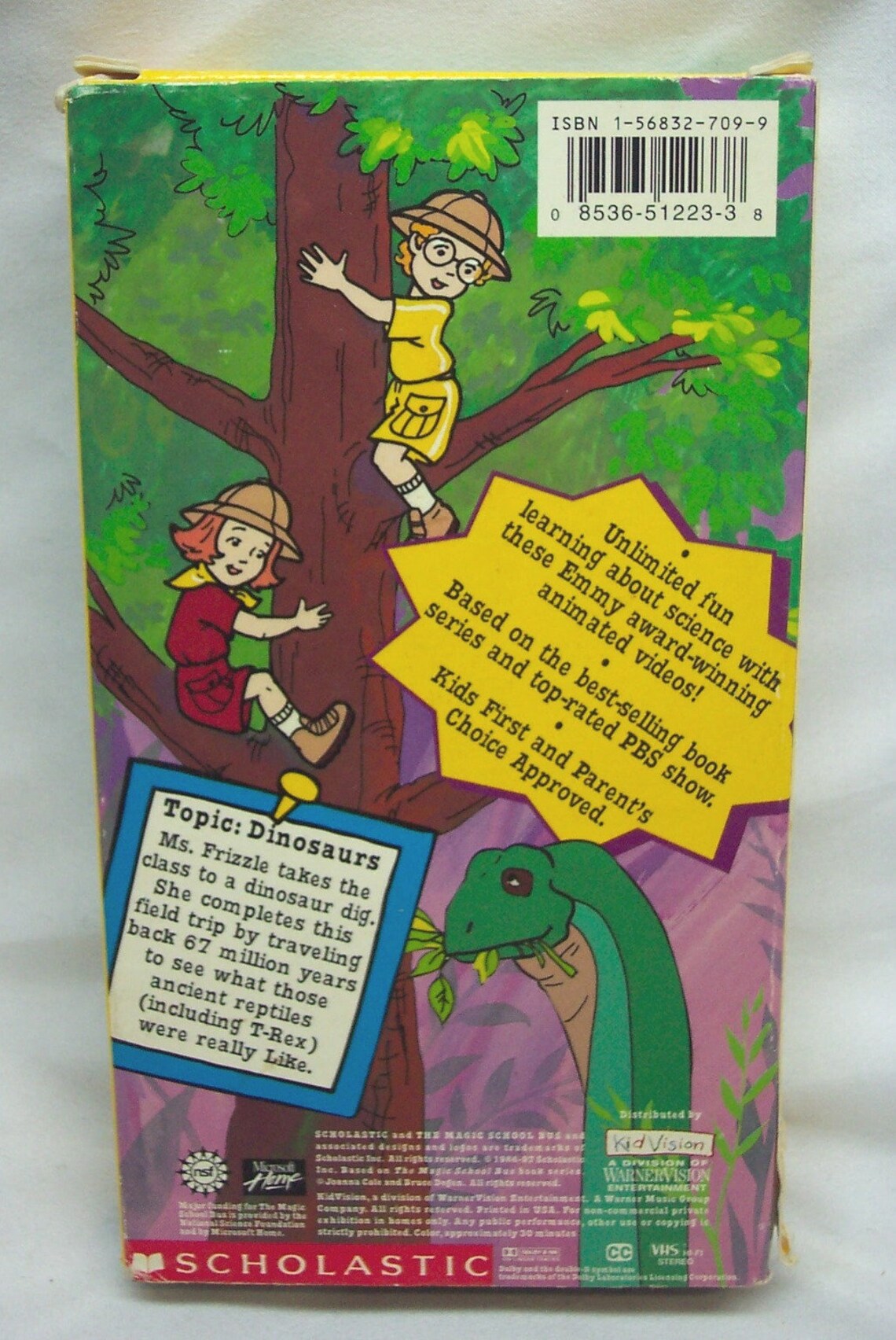 Vintage Scholastic's the Magic School Bus THE BUSASAURUS Dinosaur Vhs ...