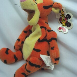 Vintage Walt Disney Winnie the Pooh NICE TIGGER 6" Bean Bag Stuffed ...