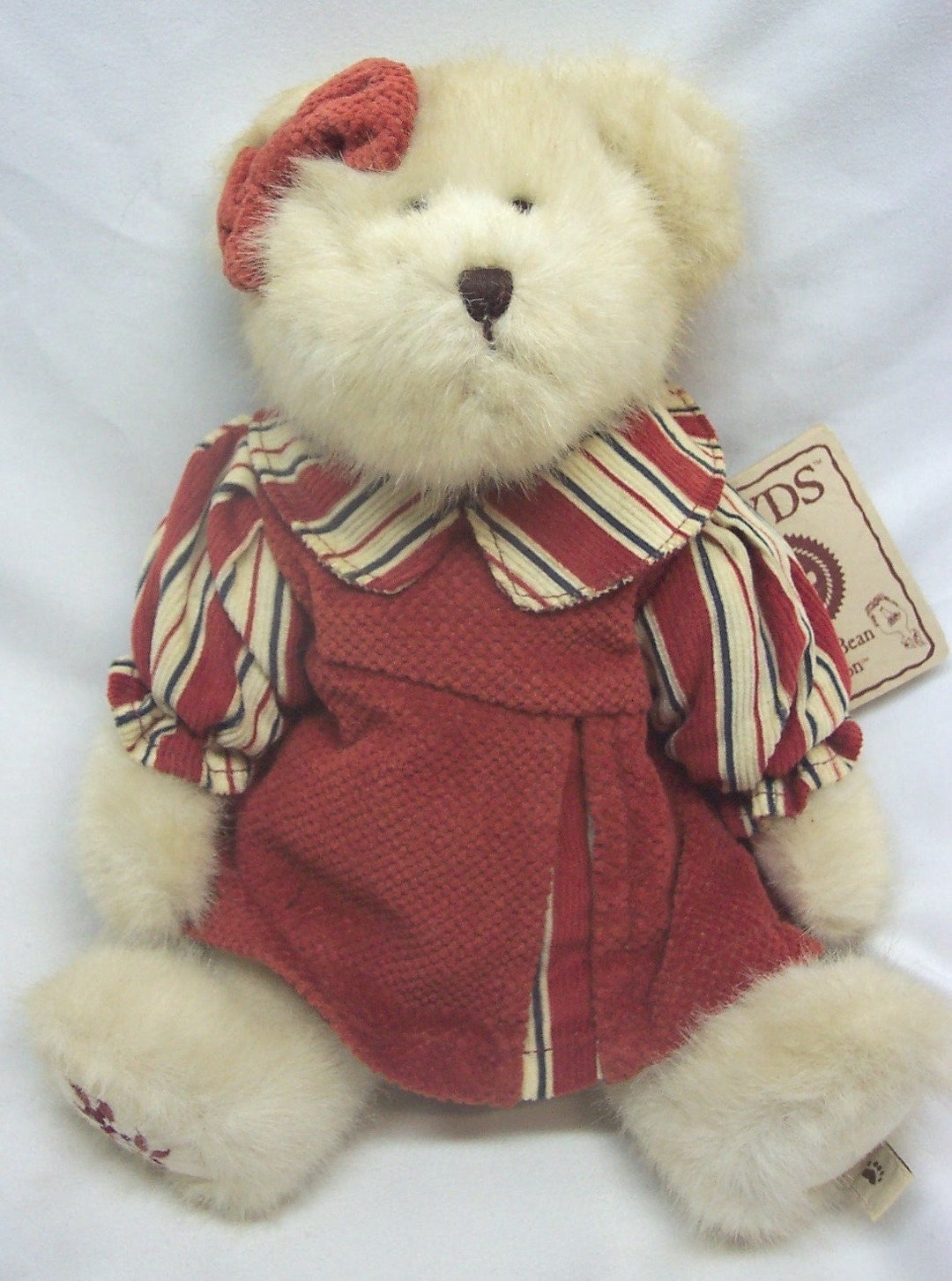 Vintage Boyds Bears ANNIE B. FALLSWORTH Tan Teddy Bear 10" Plush ...