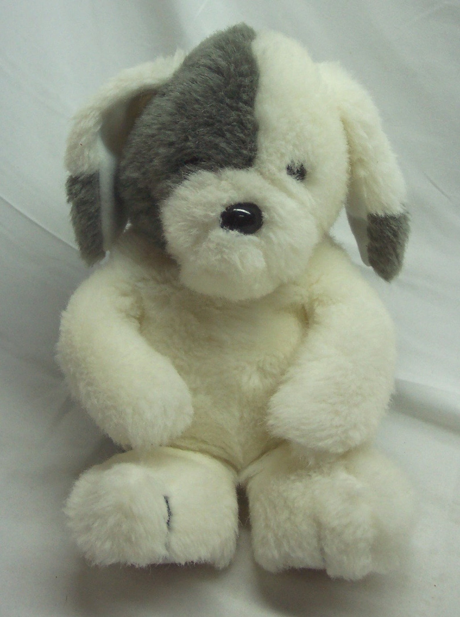Vintage 1985 Dakin White and Gray PUPPY DOG 8 Plush - Etsy