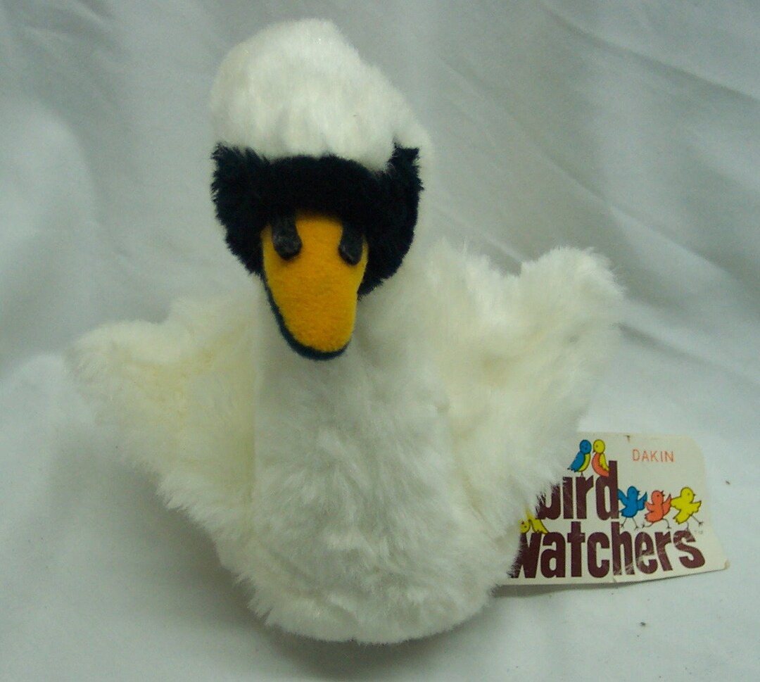 Vintage 1981 Dakin Bird Watchers SWANEE THE SWAN 7" Plush Stuffed ...